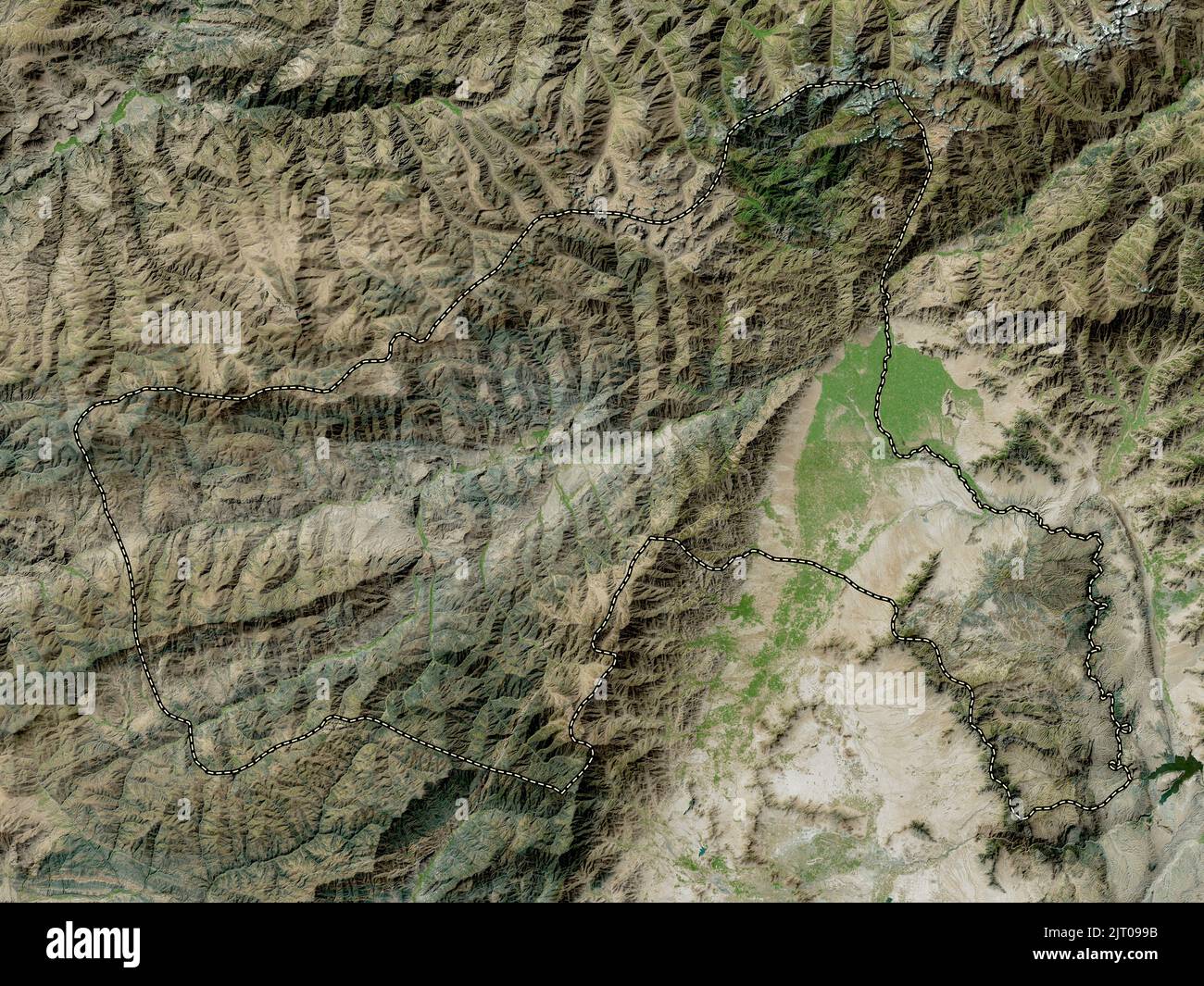 Parwan, province of Afghanistan. High resolution satellite map Stock ...