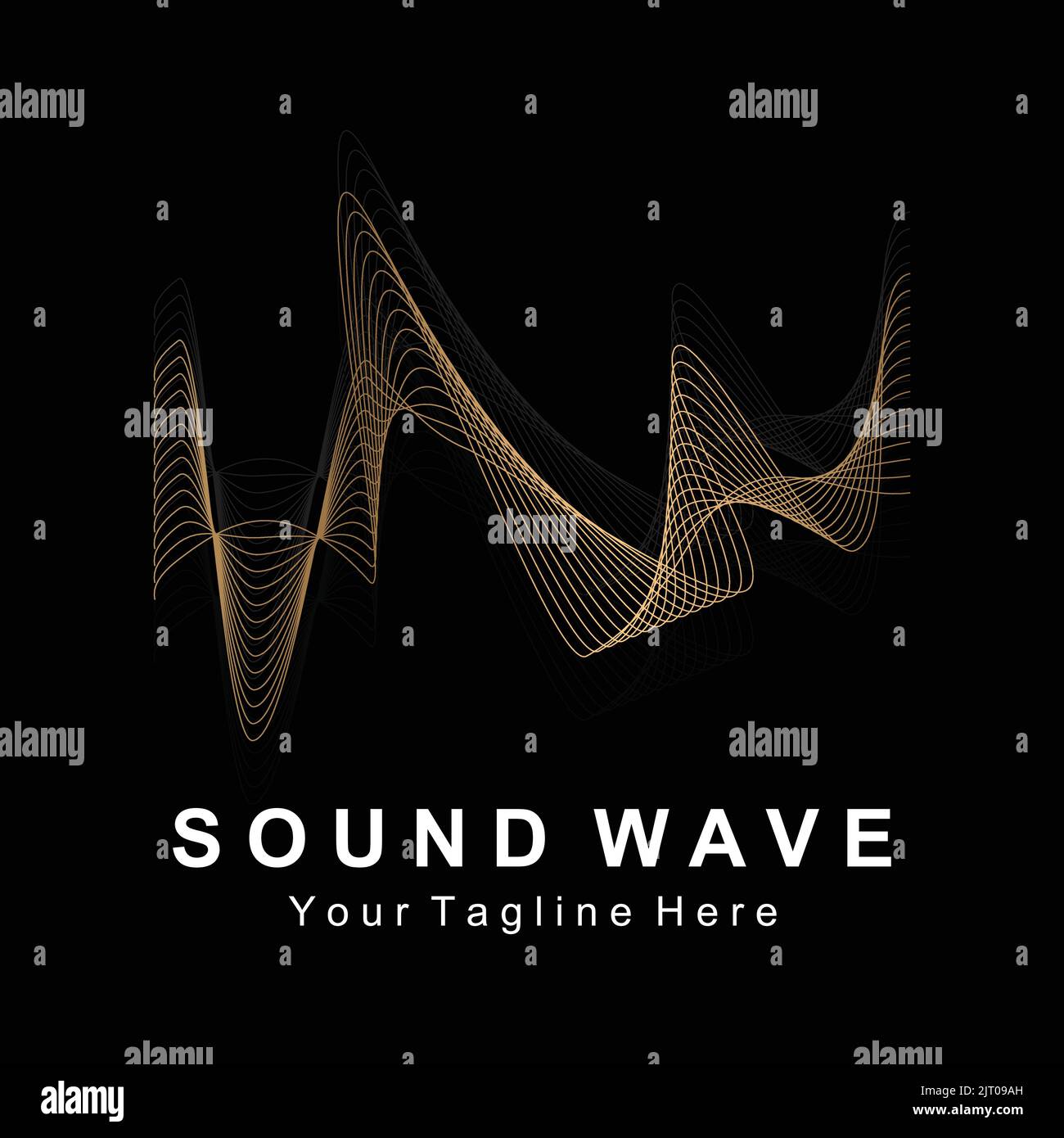 Sound waves vector hi-res stock photography and images - Alamy