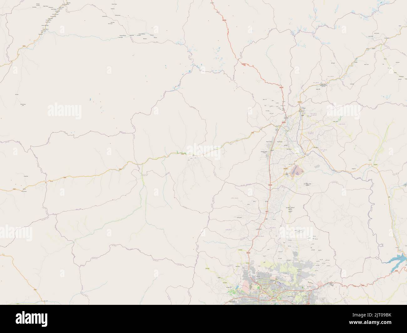 Parwan, province of Afghanistan. Open Street Map Stock Photo - Alamy