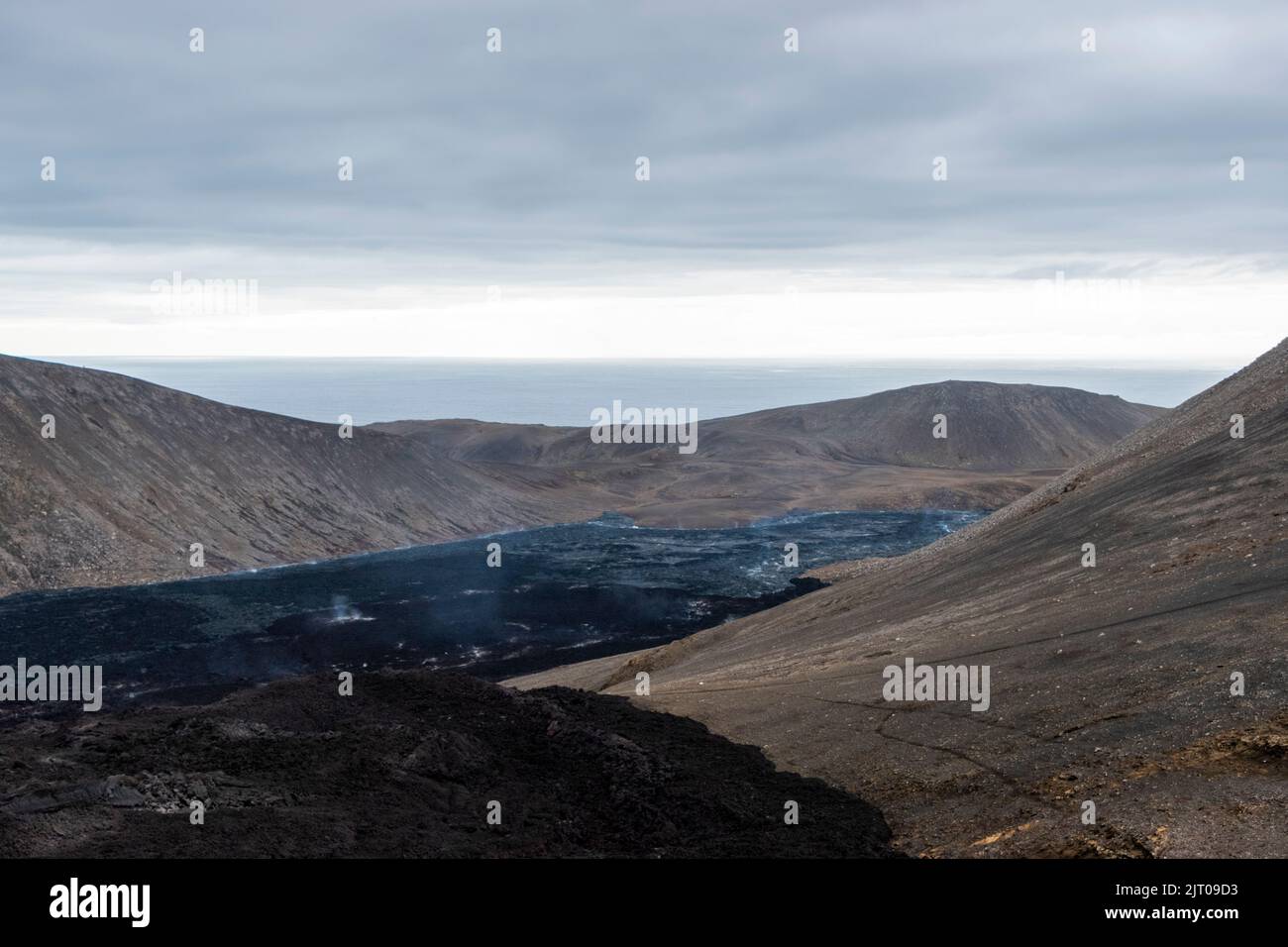 Fagradalsfjall Lava Field near Grindavik, Reykjanes Peninsular, Iceland ...
