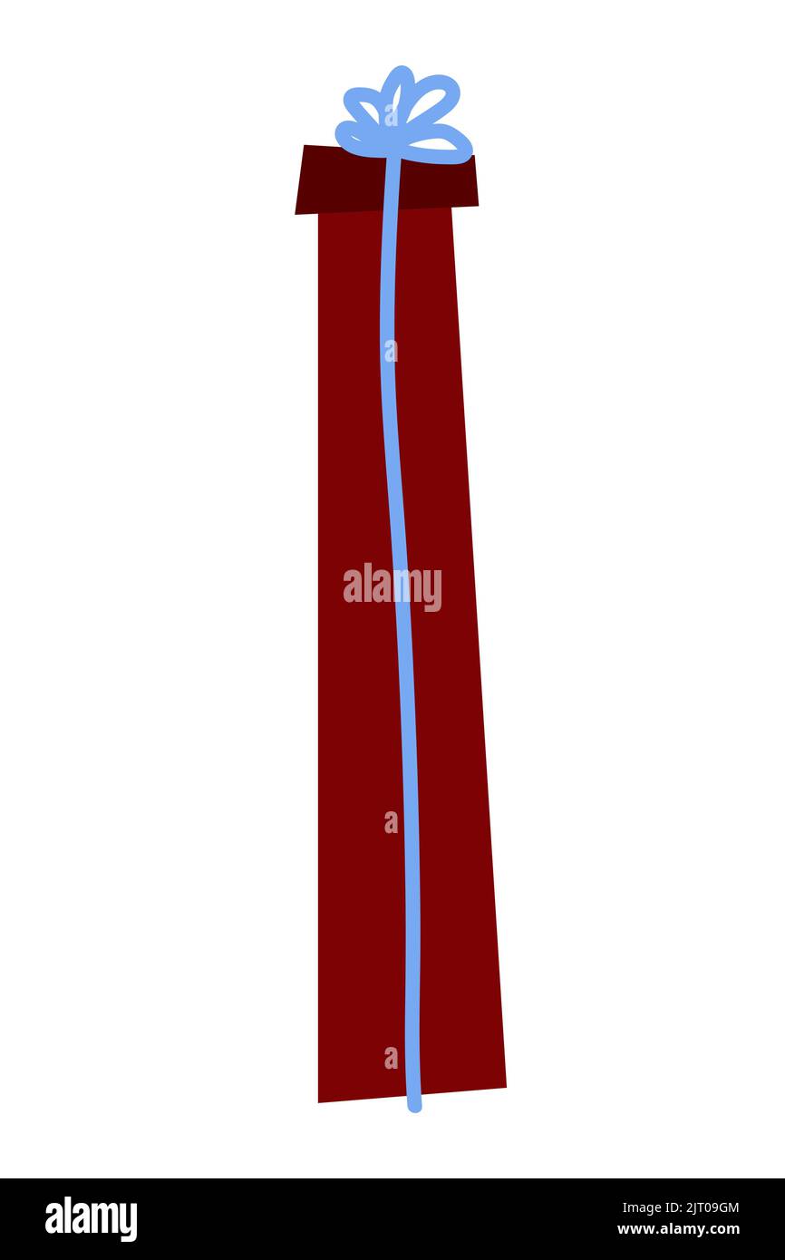 Long tall present box Stock Vector Images - Alamy