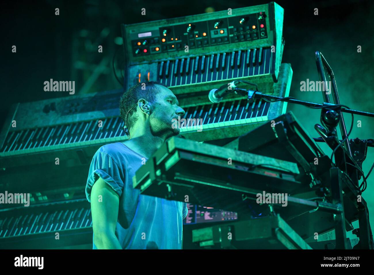 Alghero, Italy. 26th Aug, 2022. Subsonica - Boosta, Davide Dileo during ...
