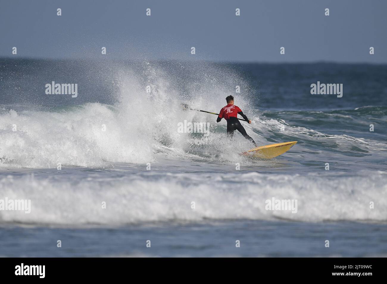 Stand Up Paddle Boarders Stock Photo - Alamy