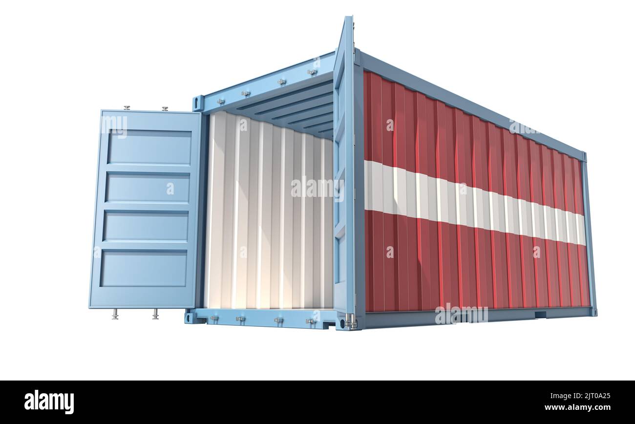 Shipping container doors open Cut Out Stock Images & Pictures - Alamy