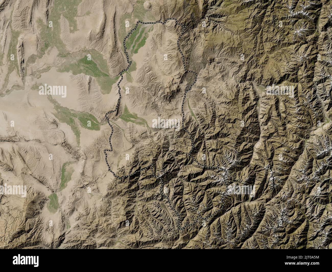 Takhar, province of Afghanistan. Low resolution satellite map Stock ...