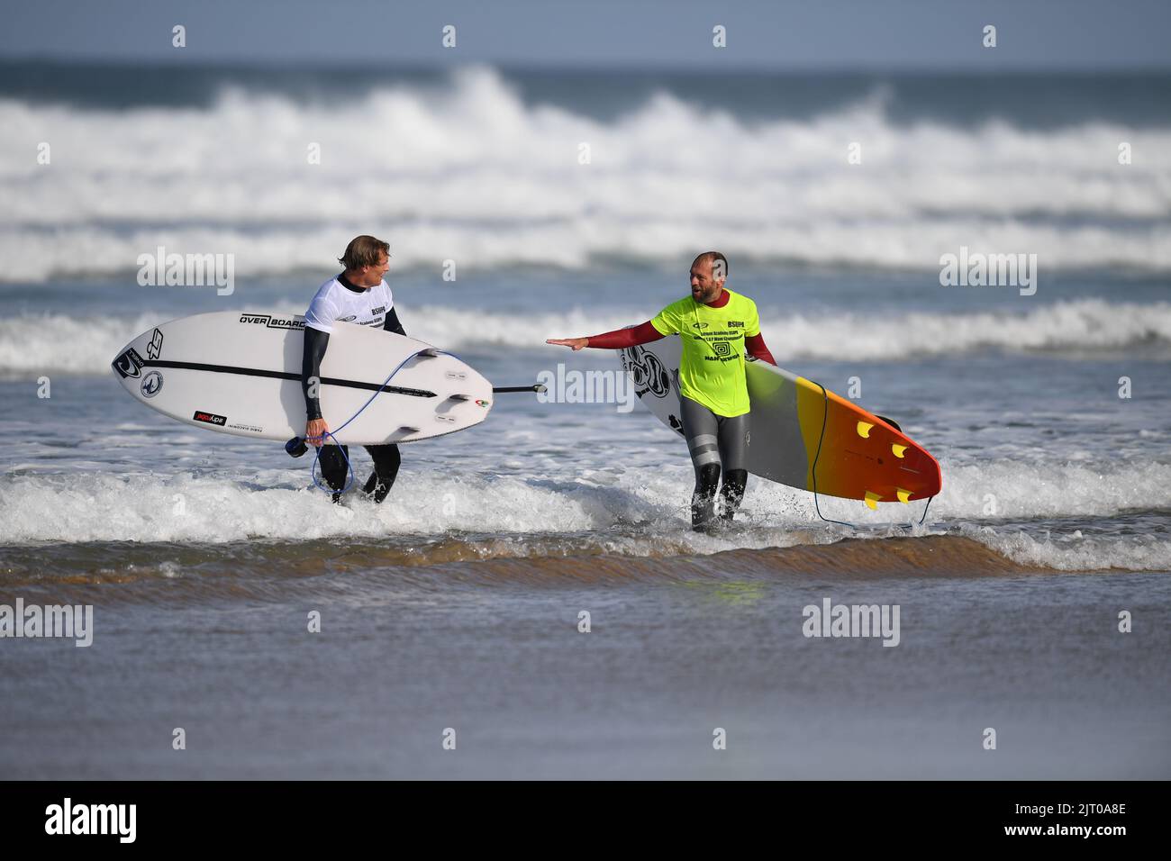 Stand Up Paddle Boarders Stock Photo - Alamy