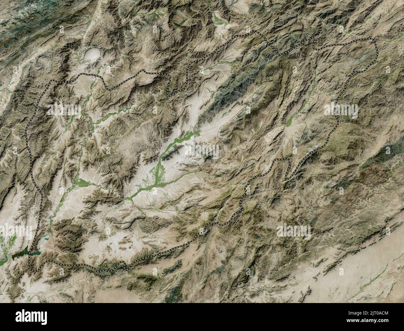 Uruzgan, province of Afghanistan. High resolution satellite map Stock ...