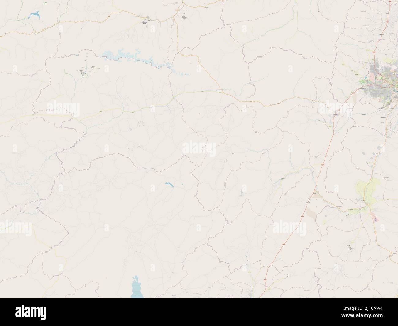 Wardak outline map hi-res stock photography and images - Alamy