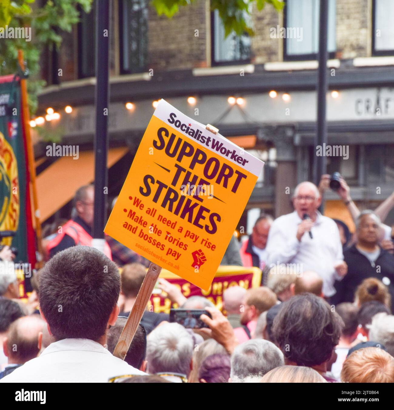 London, UK. 26th August 2022. CWU (Communication Workers Union) members ...