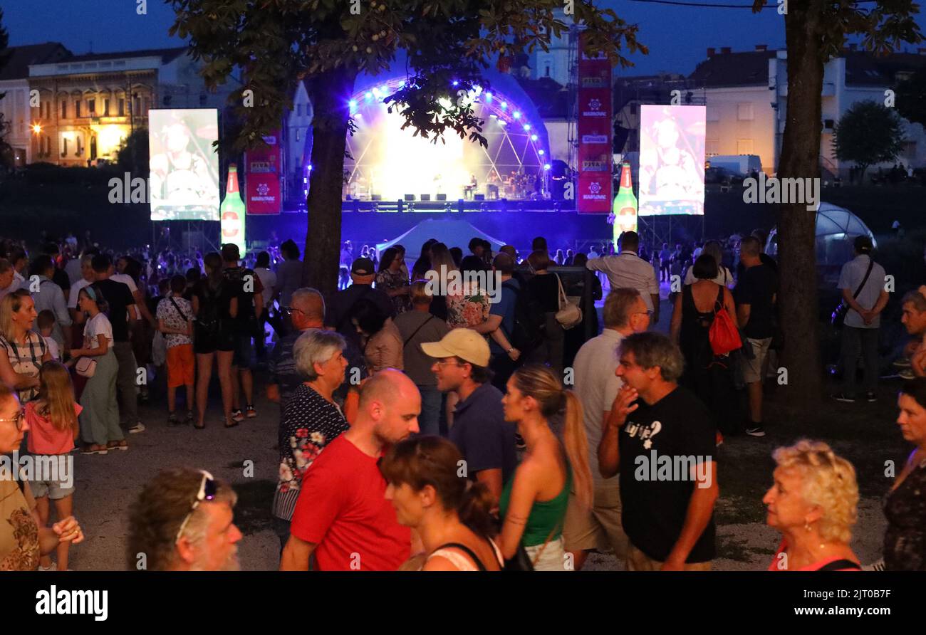 People enjoy during opening day of 35th Karlovac Beer Days in Karlovac ...