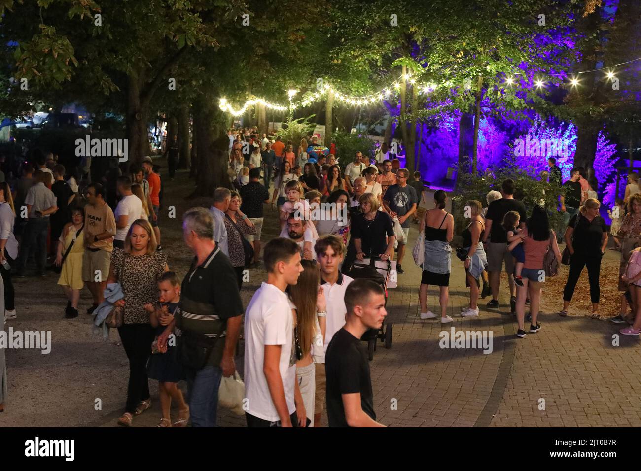 People enjoy during opening day of 35th Karlovac Beer Days in Karlovac ...