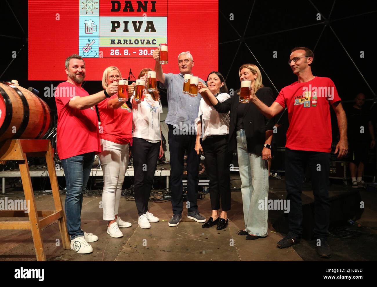 Mayor of Karlovac Damir Mandic, President of the Heineken Croatia Board ...