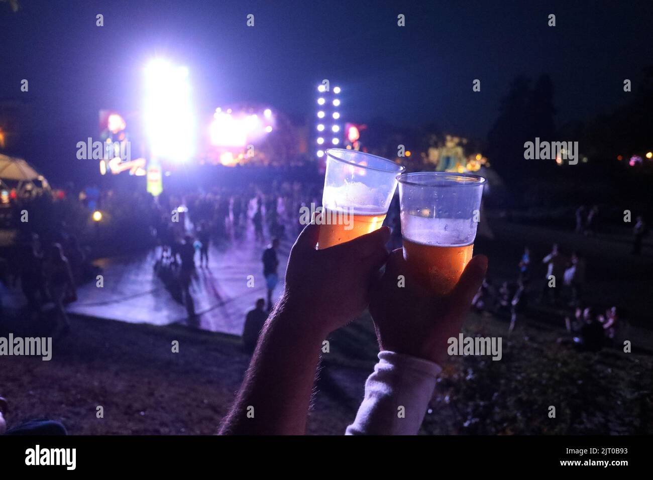 People enjoy during opening day of 35th Karlovac Beer Days in Karlovac ...