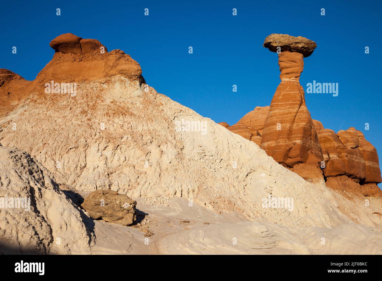The Red Hoodoo or Toadstool Hoodoo, Paria Rimrocks, Grand Staircase ...