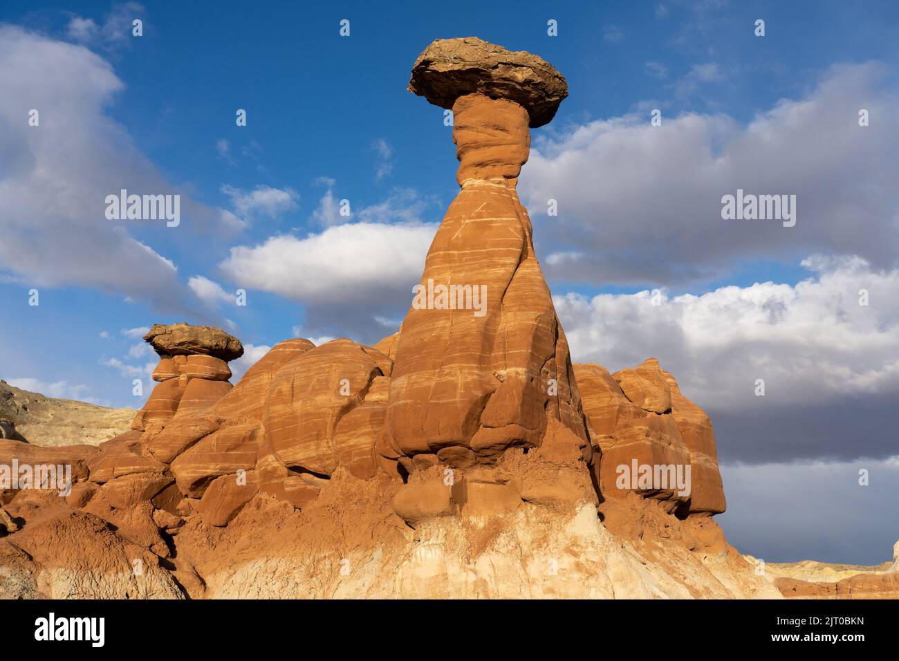 The Red Hoodoo or Toadstool Hoodoo, Paria Rimrocks, Grand Staircase ...