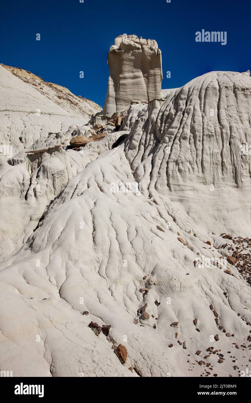 Formations in the Upper White Rocks badlands, Paria Rimrocks, Grand ...