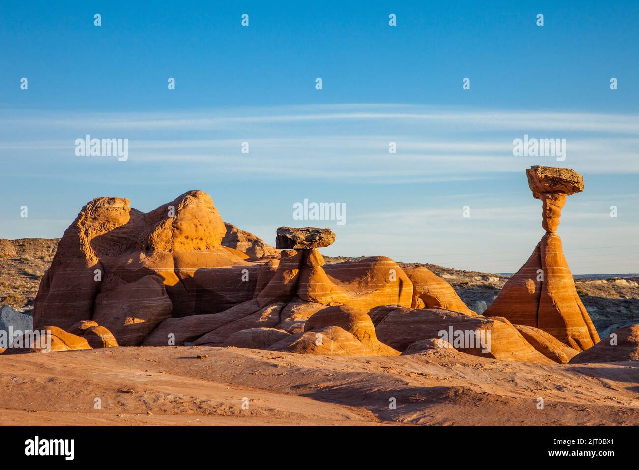 The Red Hoodoo or Toadstool Hoodoo, Paria Rimrocks, Grand Staircase ...