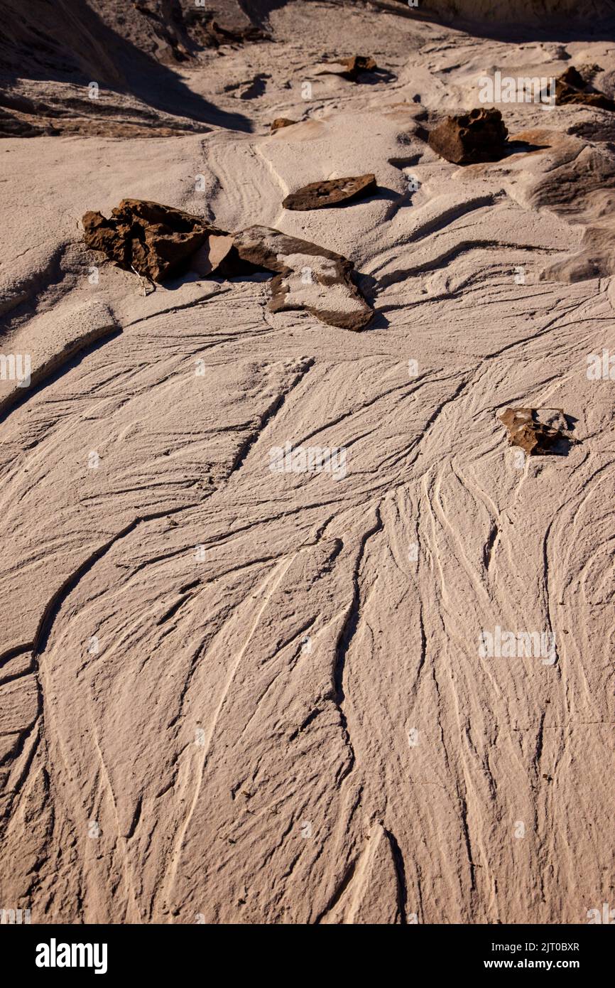 Erosion patterns in the Lower White Rocks of the Paria Rimrocks, Grand ...