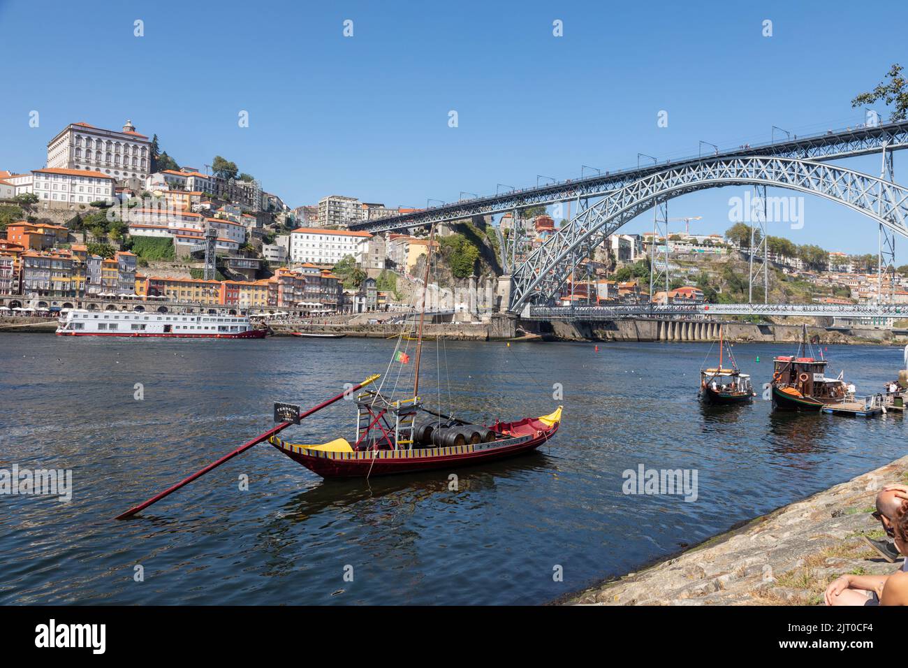 Traditional Boats on the Douro River in Porto Harbour Stock Photo - Alamy