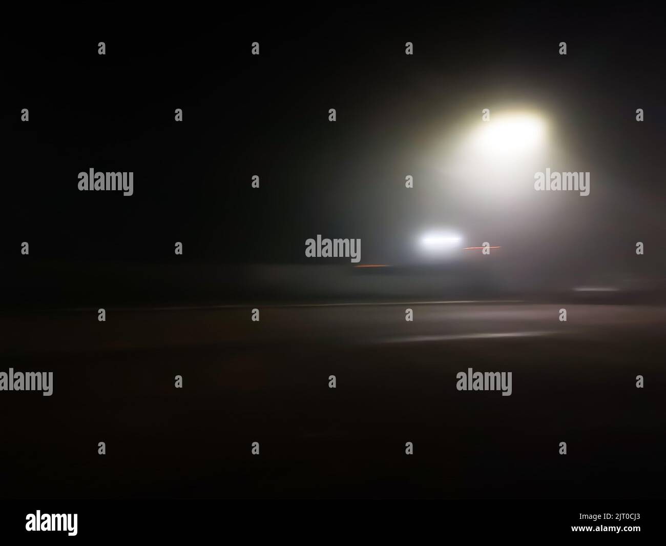 Blurry city skyline at night with defocused buildings. Life at blurred ...