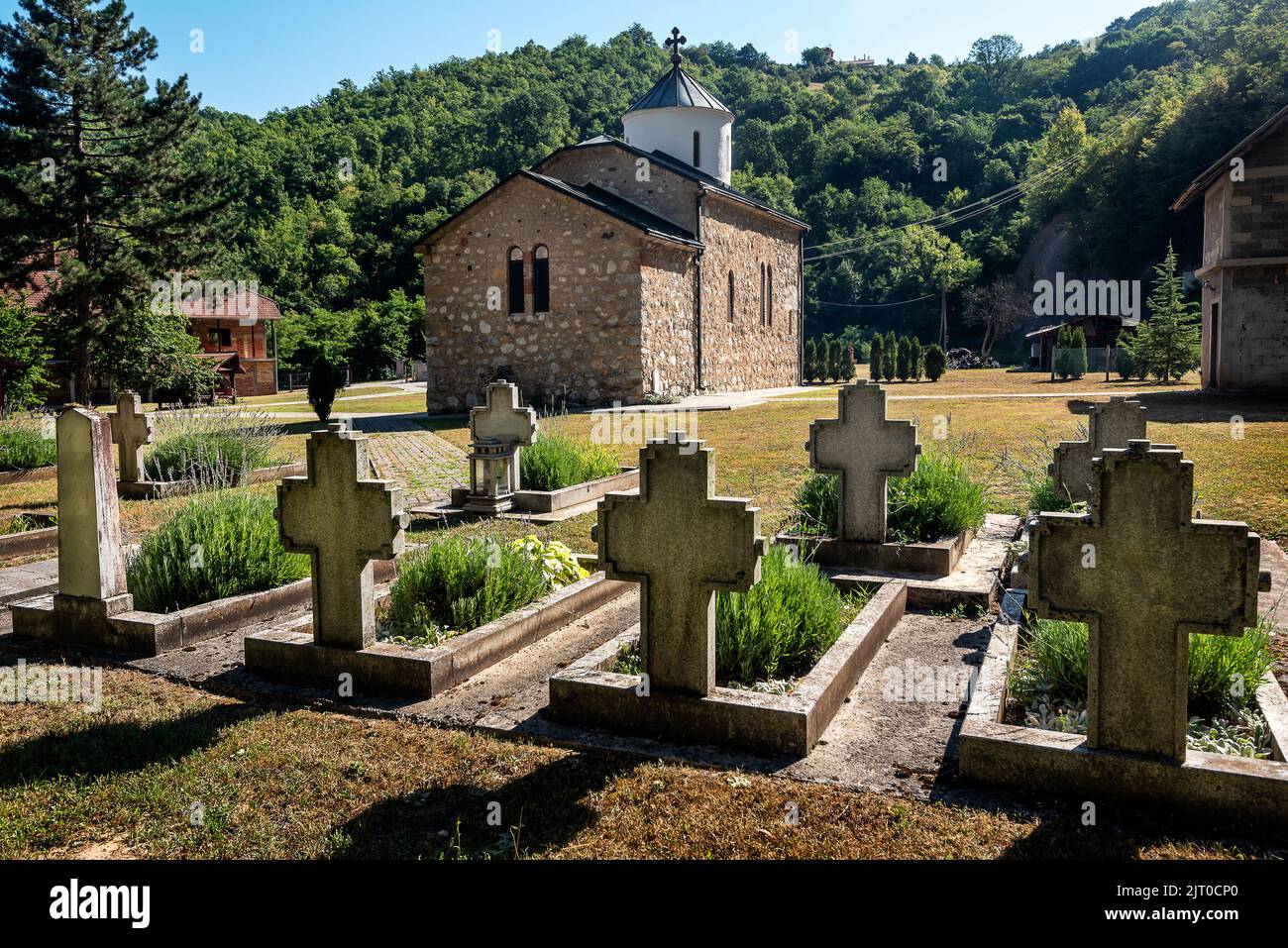 Orthodox Christian Monastery. Serbian Monastery of the Ascension ...