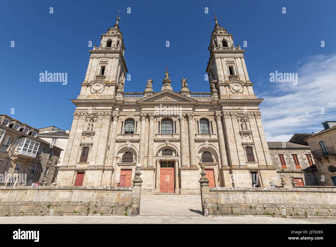 Lugo, Spain. The Catedral de Santa Maria (Saint Mary's Cathedral), a ...