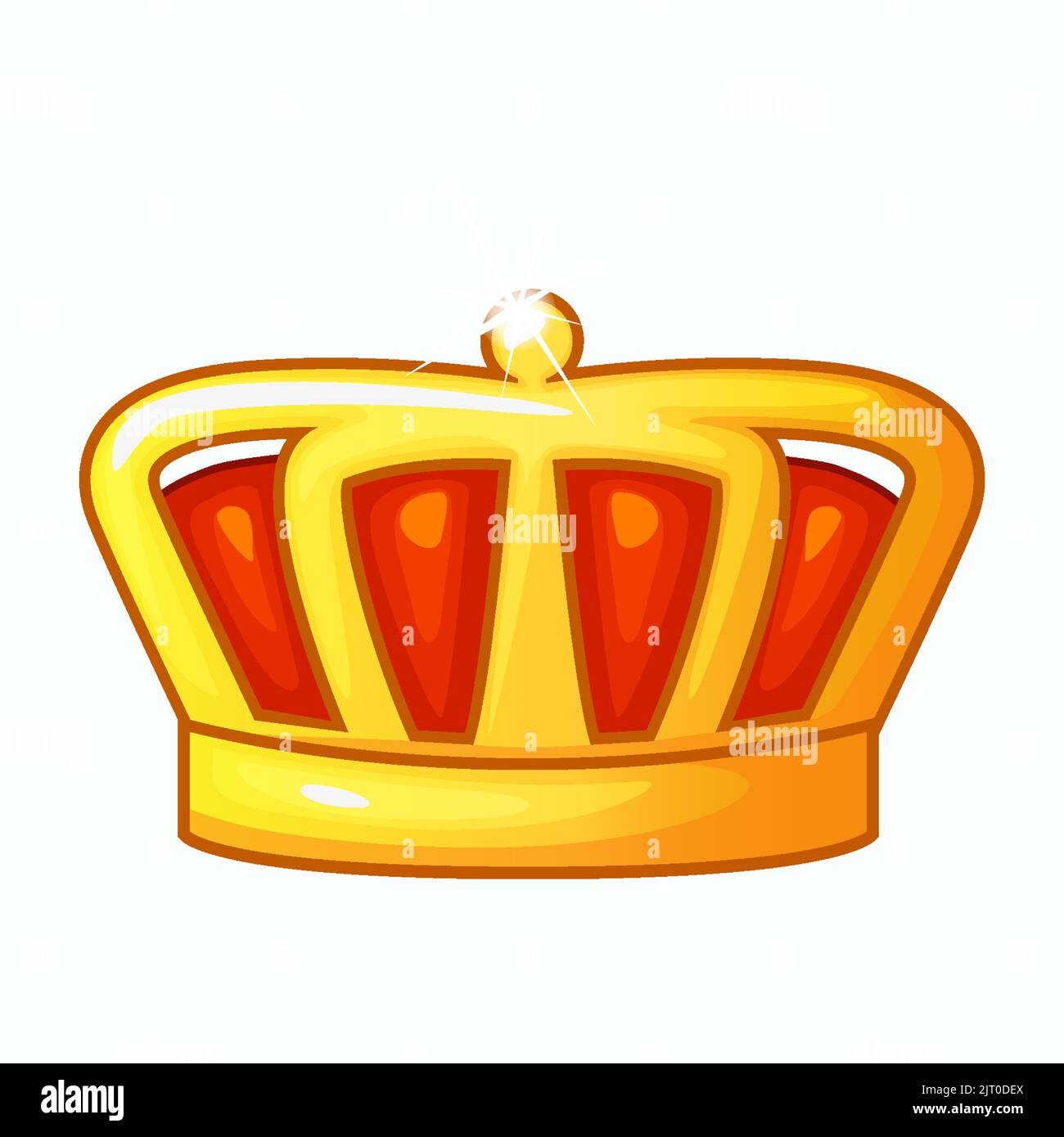 Royal crown vector realistic luxury gold symbol of monarchy hi-res stock photography and images ...