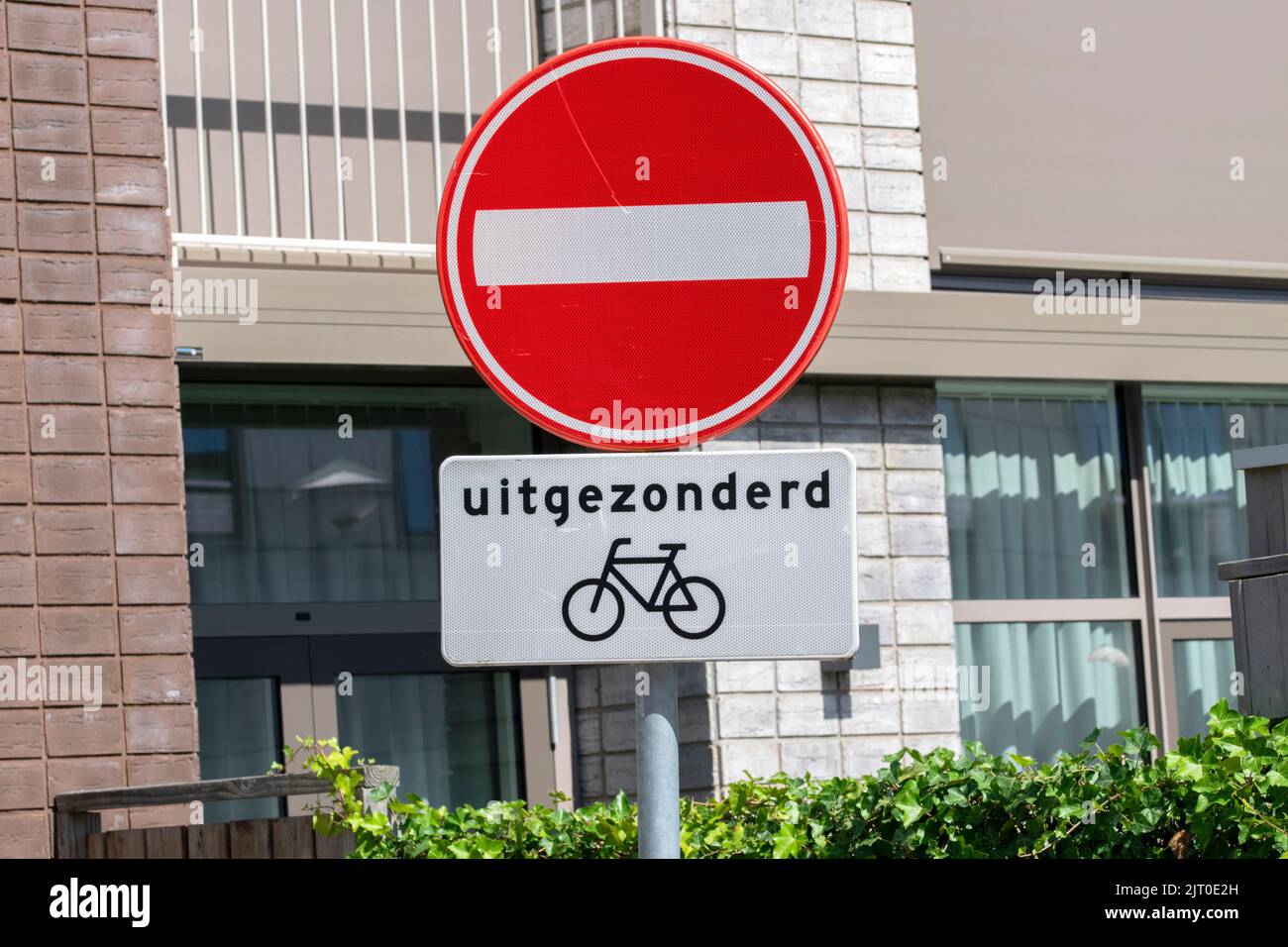Street Sign Entry Prohibited At Amsterdam The Netherlands 9-8-2022 ...