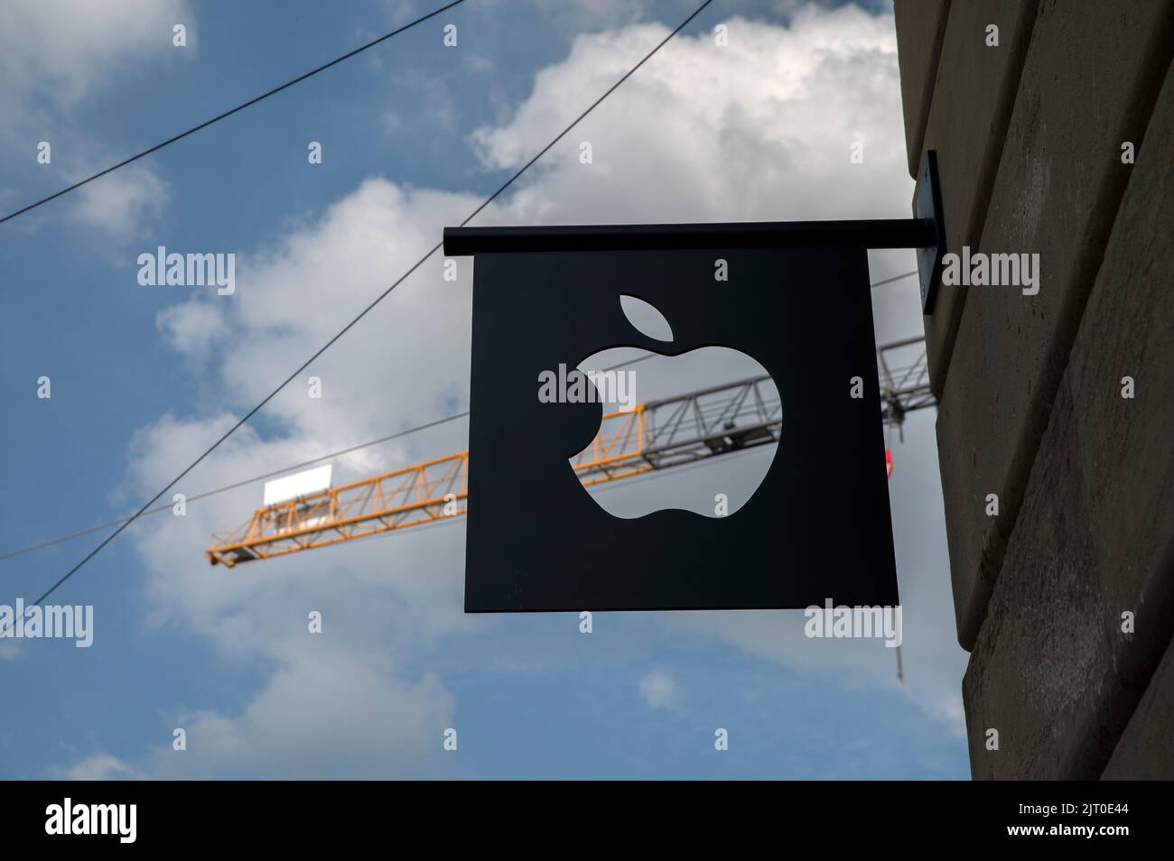 Close Up Apple Logo At Amsterdam The Netherlands 23-8-2022 Stock Photo ...