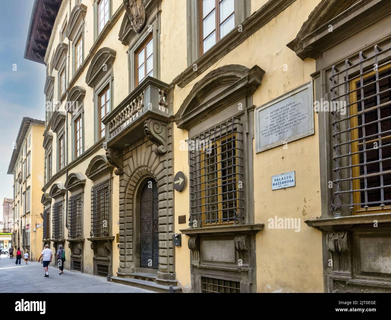 The 17th century Palazzo Mazzarosa. Lucca, Lucca Province, Tuscany ...