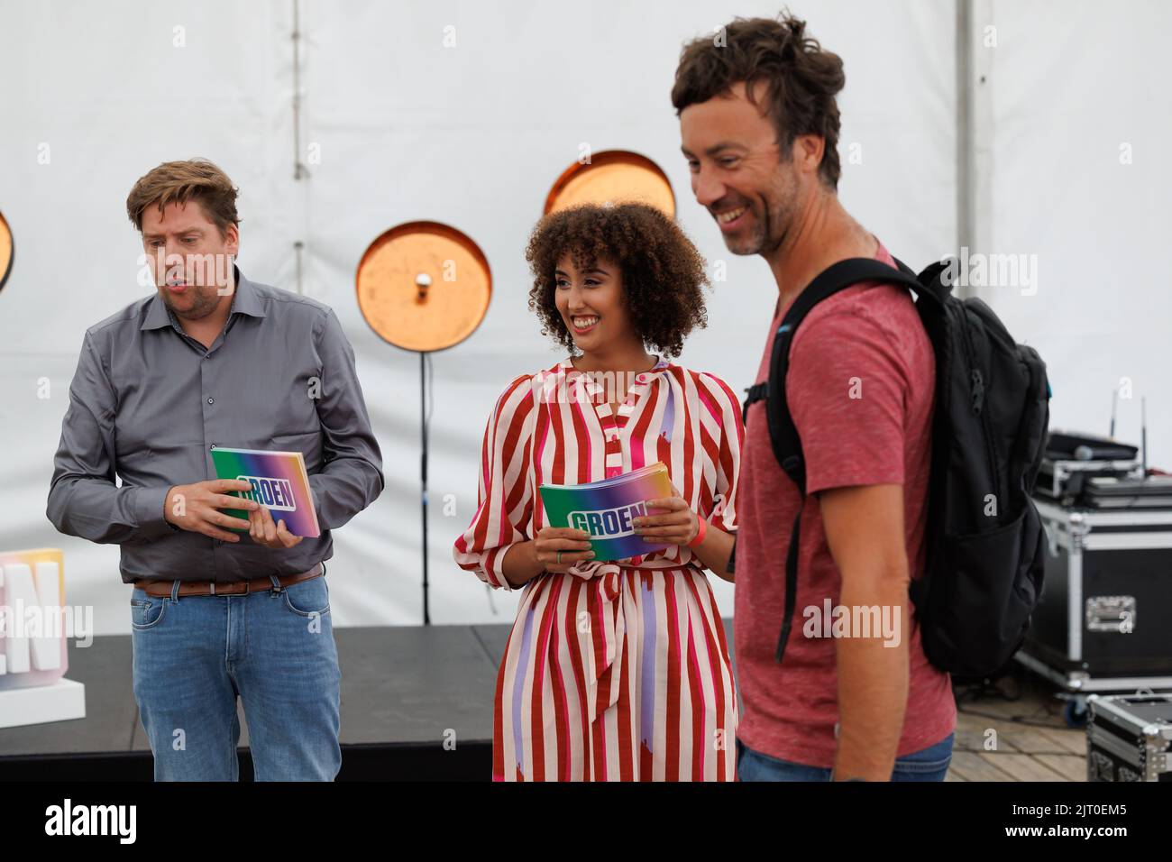 Groen new co-chairman Jeremie Vaneeckhout, Groen new co-chairwoman ...