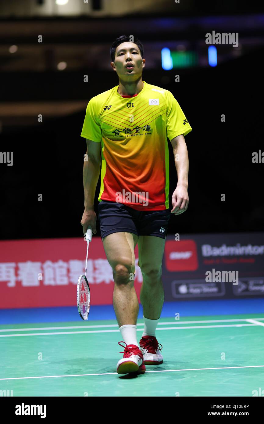 Tokyo, Japan. 27th Aug, 2022. Chou Tien Chen (TPE) Badminton ...
