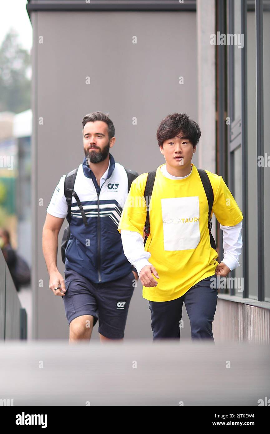 #22 Yuki Tsunoda Alpha Tauri Honda during the Belgian GP, 25-28 August ...