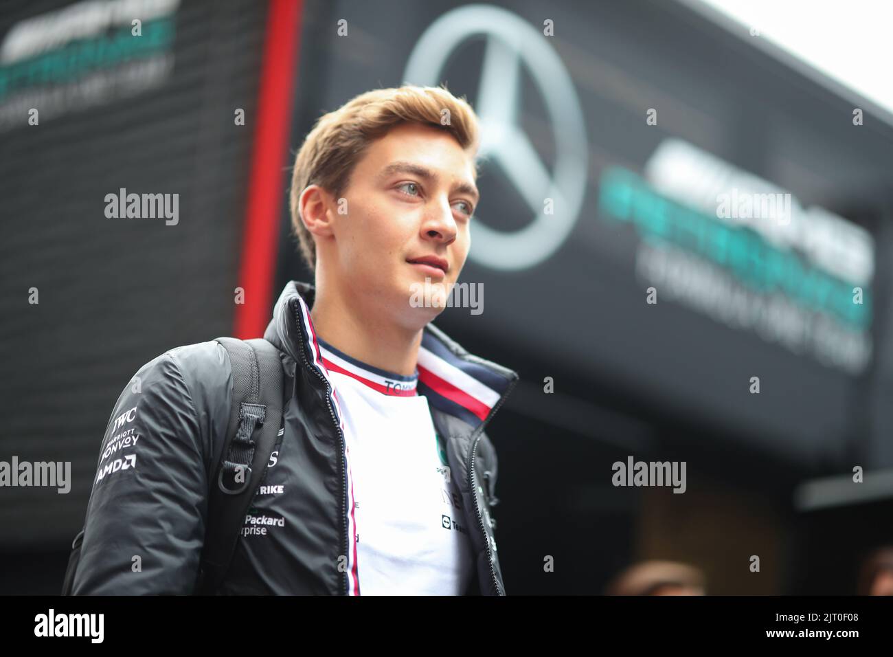 #63 George Russell: Mercedes AMG Team F1 during the Belgian GP, 25-28 ...