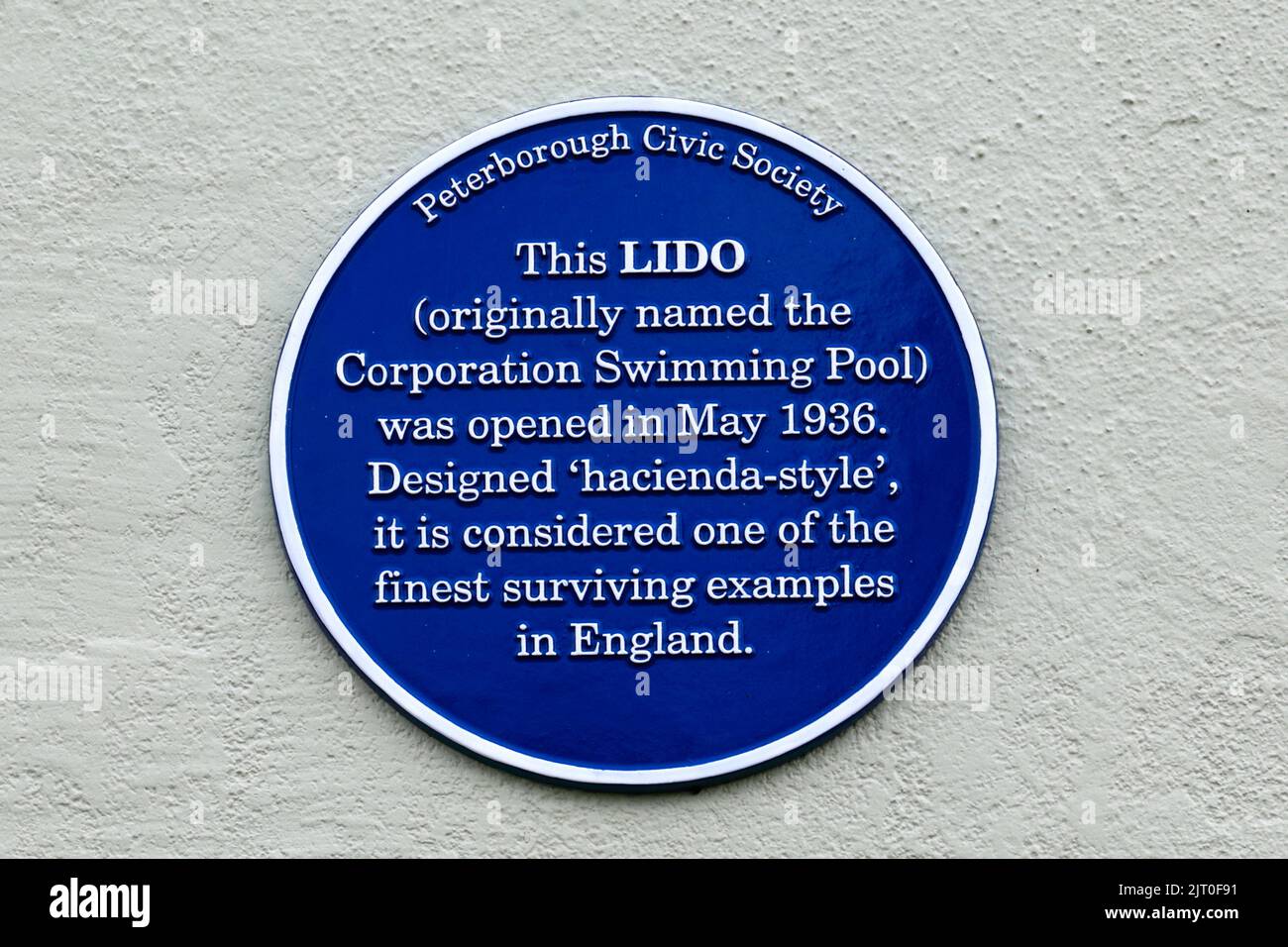 The Lido swimming pool, Peterborough City; Cambridgeshire; England; UK ...
