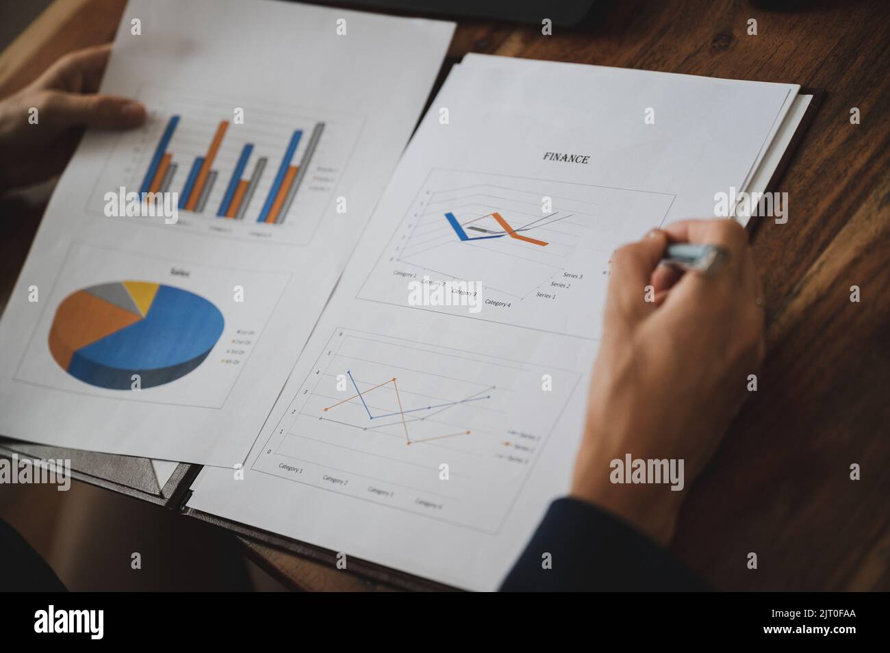 Reviewing charts hi-res stock photography and images - Alamy