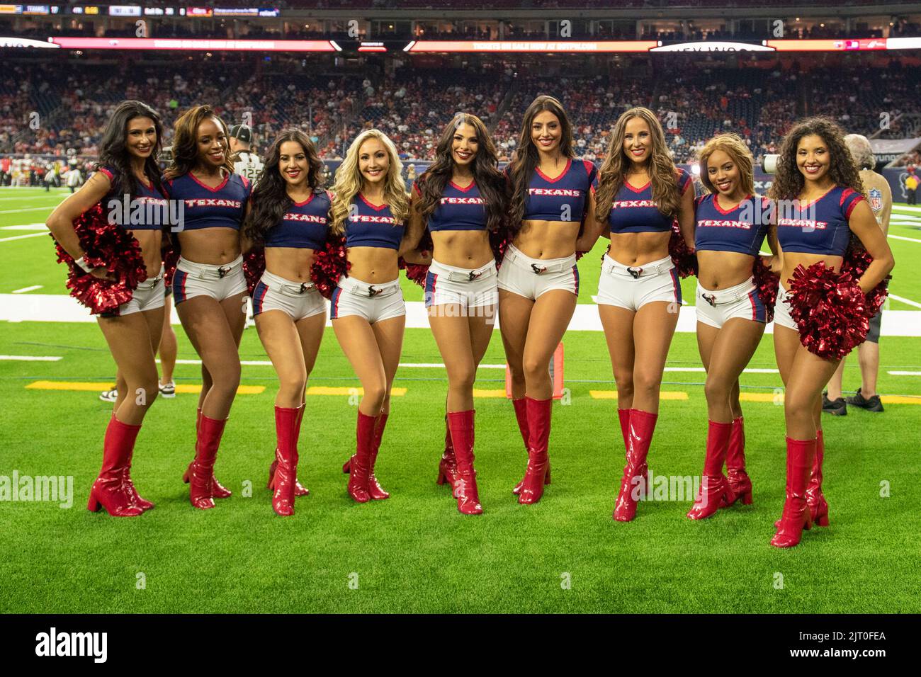 Houston Texans Cheerleaders during the NFL game between the San ...