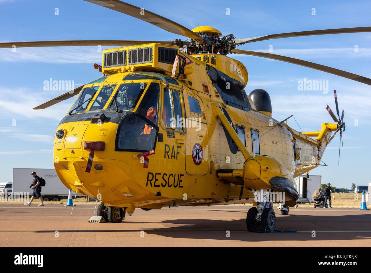 RAF Westland Sea King Search and Rescue helicopter ‘G-SKNG’ on static display at the Royal ...