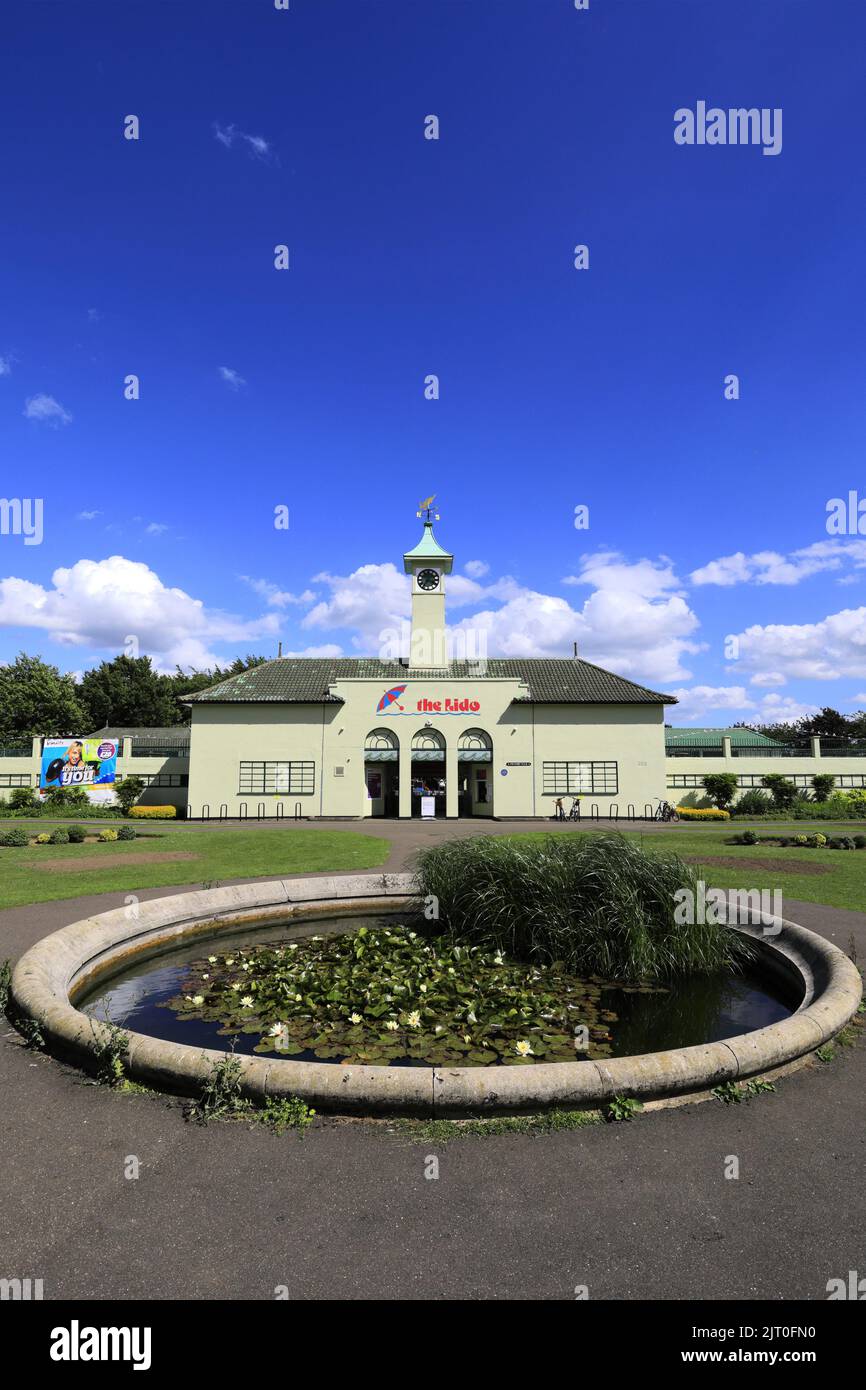 The Lido swimming pool, Peterborough City; Cambridgeshire; England; UK ...