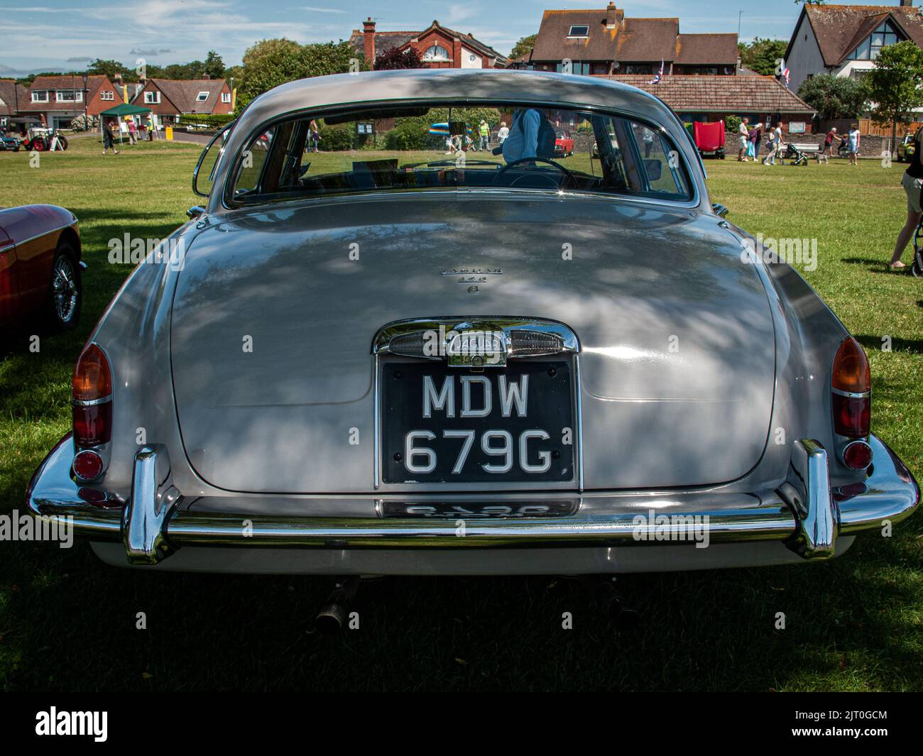 Classic silver e type jaguar hi-res stock photography and images - Alamy