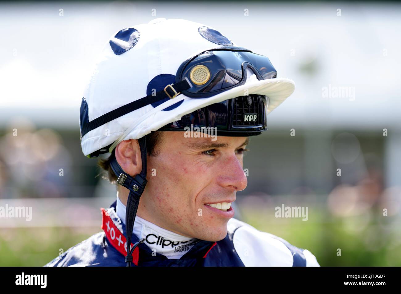 Kieran Shoemark, jockey at Newmarket Racecourse, Newmarket. Picture ...