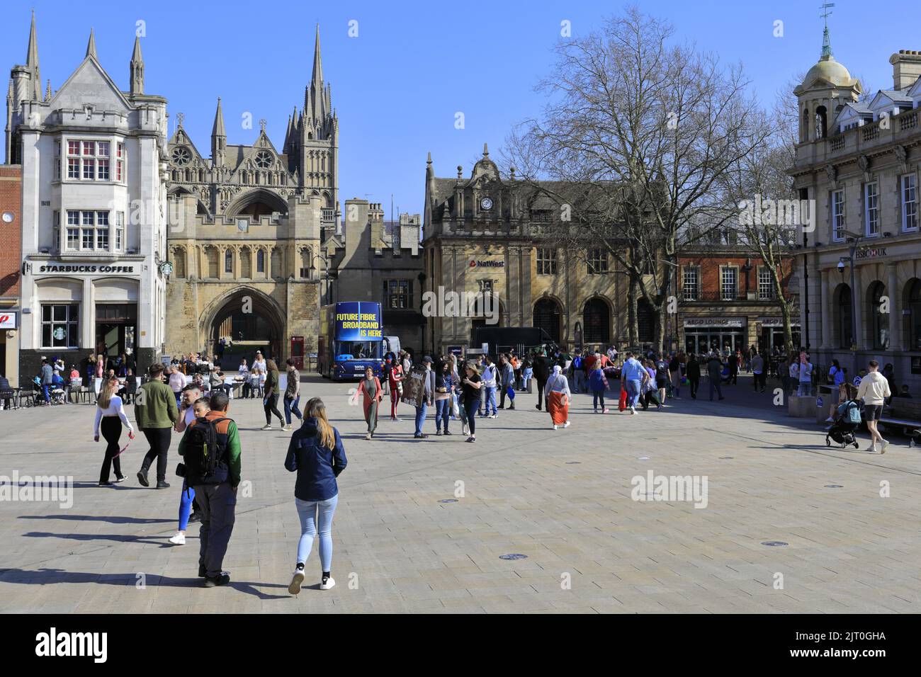 Peterborough cathedral square hi-res stock photography and images - Alamy