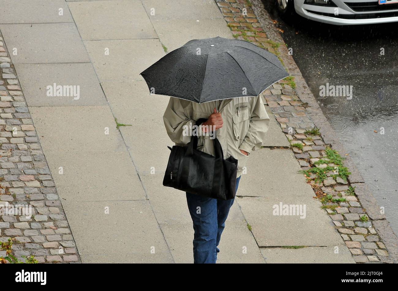 Kastrup/Copenahgen /Denmark/27 August 2022/Bad rainy weather in Kastrup ...