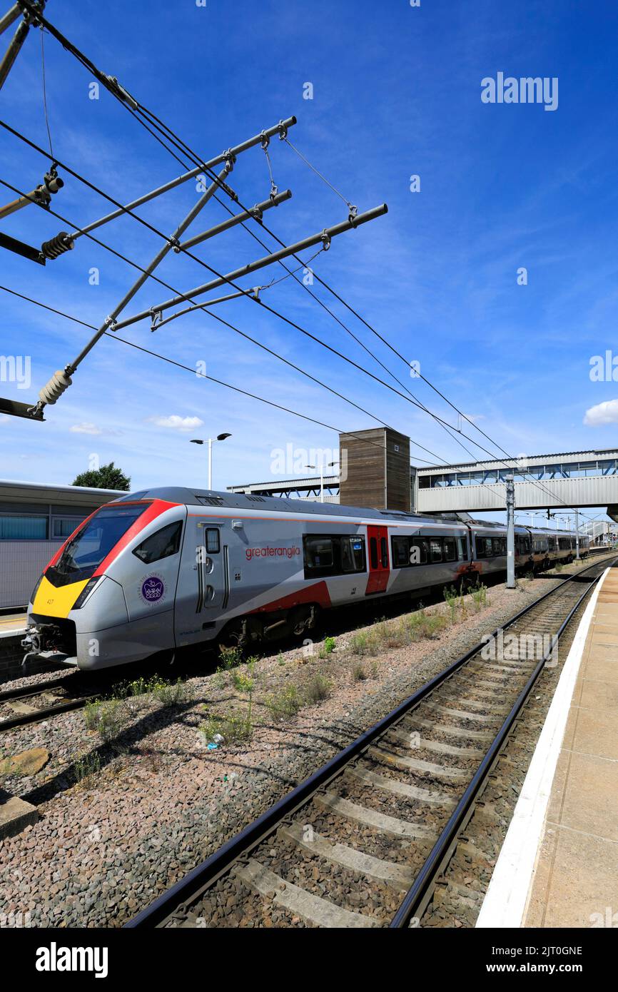 Greater Anglia trains, Class 755 train at Peterborough railway station ...