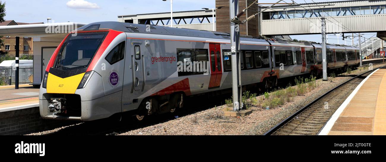 Greater Anglia trains, Class 755 train at Peterborough railway station ...