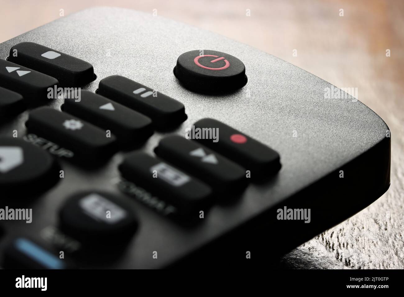 standby button on remote control Stock Photo - Alamy