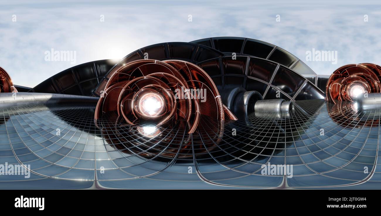 360 degree full panorama environment map of sphere geometric shape ...