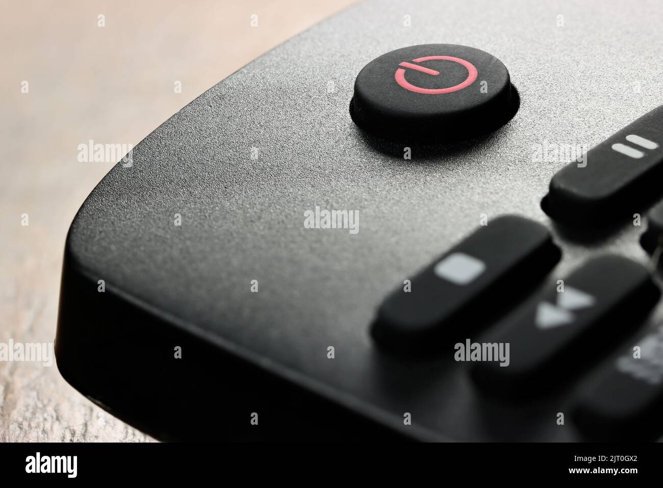 standby button on remote control Stock Photo - Alamy