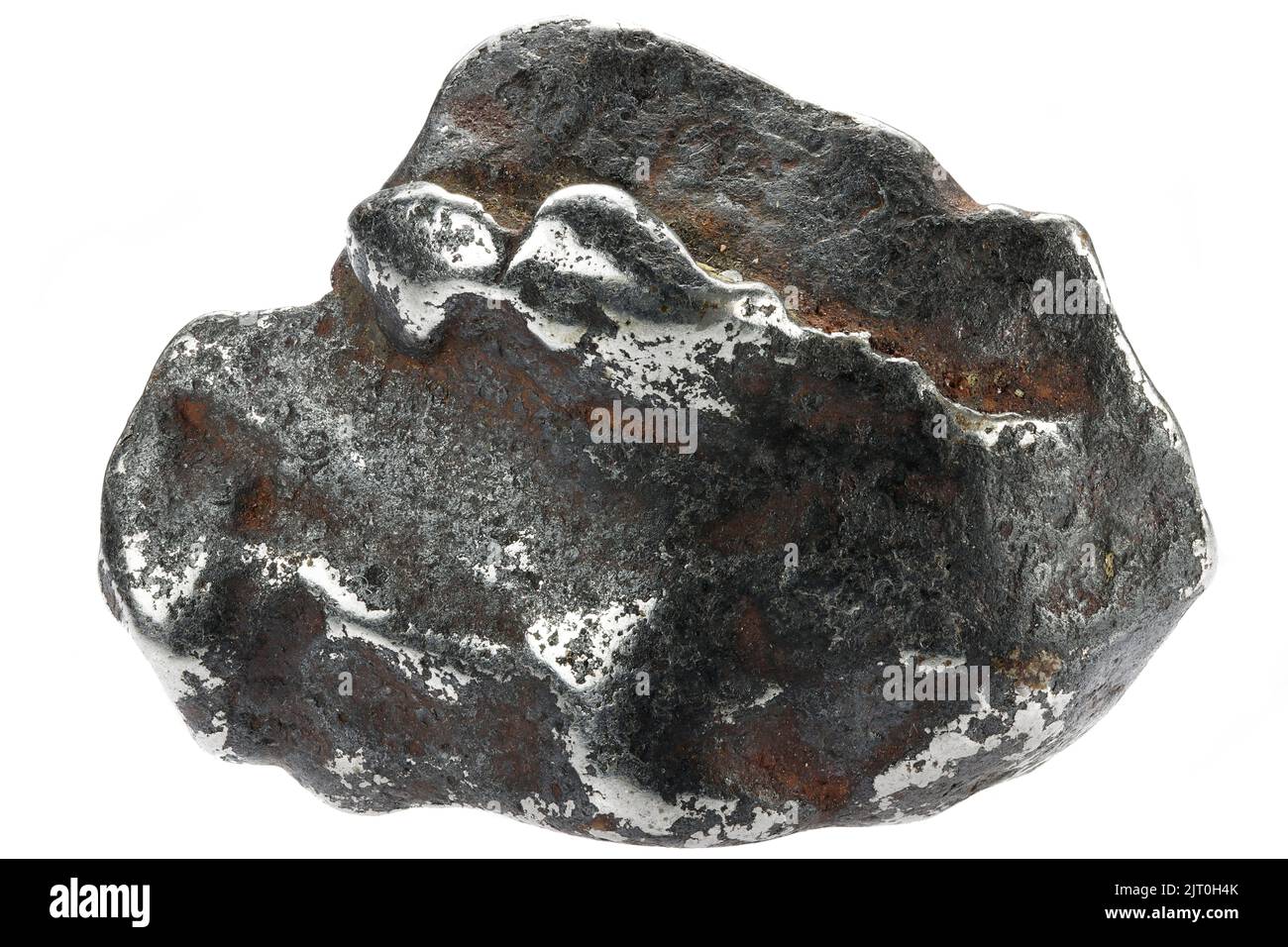 fragment of the Henbury meteorite isolated on white background Stock ...