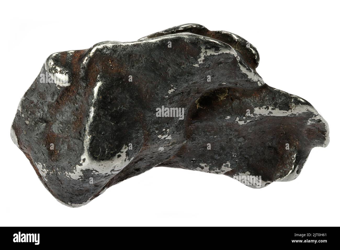 fragment of the Henbury meteorite isolated on white background Stock ...